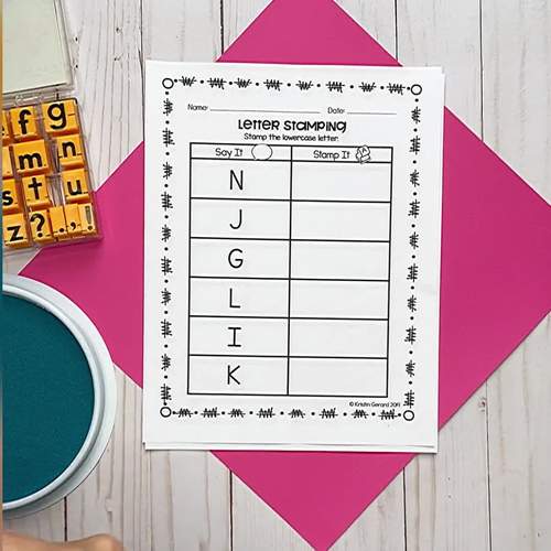 Letters and Sounds Stamping (Editable) by Rhody Girl Resources | TpT