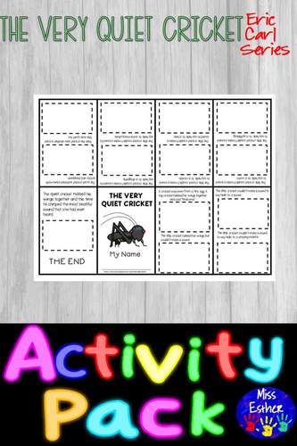 The Very Quiet Cricket Mini-Book plus 5 activities / Eric Carl by Miss ...