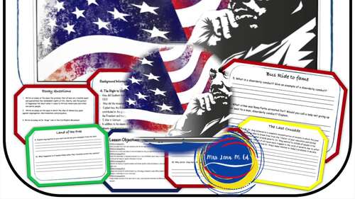 Free at Last The Story of Dr Martin Luther King Jr Activities by Mrs Lena