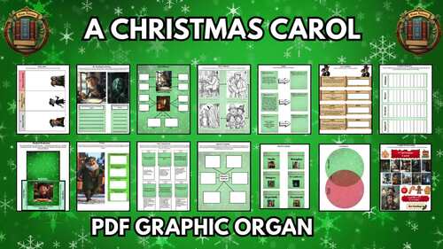 A CHRISTMAS CAROL by Charles Dickens - ELA Literature PDF Graphic Organizer