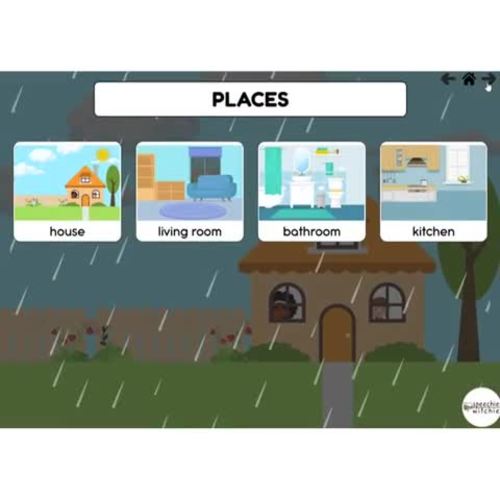 Rainy Summer Short Story Speech Therapy WH Questions Sequencing Boom Cards