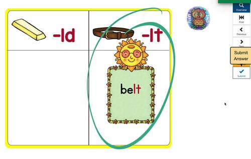 Summer Ending Consonant Blends -L- Boom Cards Sort by Funny Owl | TPT