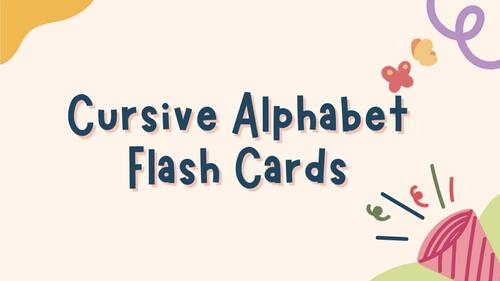 Cursive Alphabet | Letters Flash Cards | Literacy | Vocabulary ...