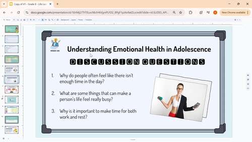 Grade 8 - Life Learning Choices Unit - Google Lesson Slides - Alberta ...