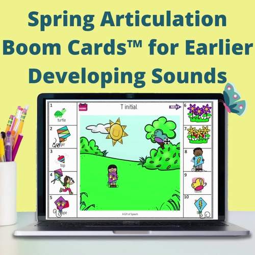 Spring Articulation & Language NO PREP Boom Cards™ Bundle by A Gift of ...
