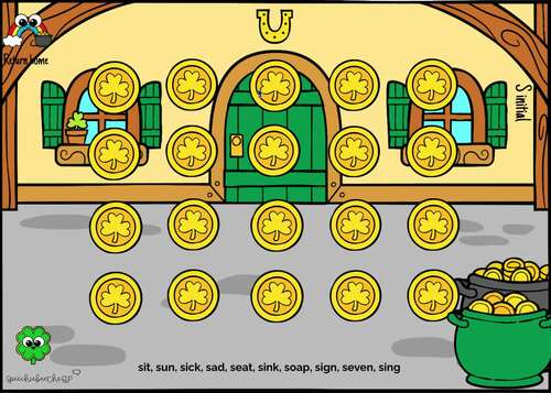 Gold Coin Challenge | St. Patrick's Day | Articulation Game | TPT