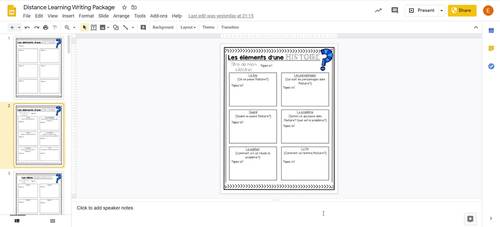 FRENCH DIGITAL - 15 French Writing Activities for Google Classroom™