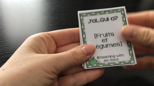 I Have, Who Has? French Fruits & Vegetables Card Game by Teaching with ...
