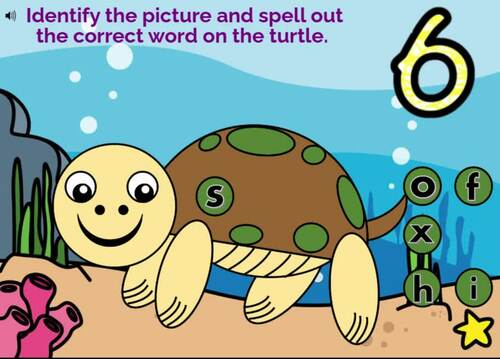Spelling CVC Short Vowel I Words With Turtle Boom Cards by Teacher's Pride