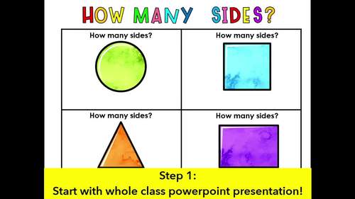 2D Shapes Unit Worksheets for Preschool, Pre-K and Kindergarten Centers