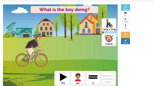 Expanding Sentences – Compound Subject – Digital, no print, Boom Cards.
