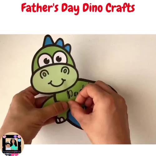 Dinosaur Fathers Day Card - Father's Day Activity - Grandparent day ...