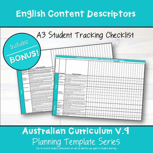 V9 Australian Curriculum ENGLISH Content Descriptor Overviews - Foundation