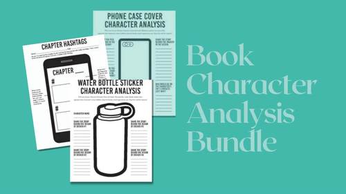 Book Character Analysis Printable Bundle | Reading Comprehension Worksheets