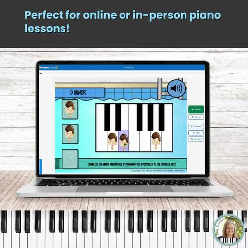 Minor 5-Finger Scales BOOM™ Cards - Creating Pentascales on Piano Keys ...