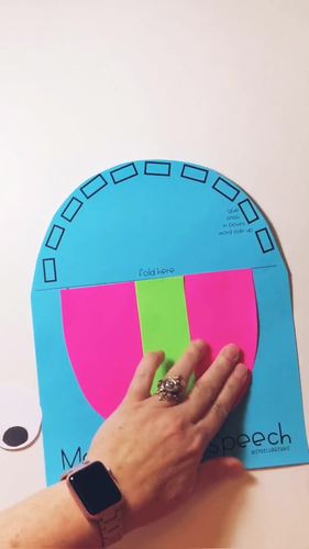 Halloween Speech Language Therapy Craft Monster with Pronouns by Speech ...