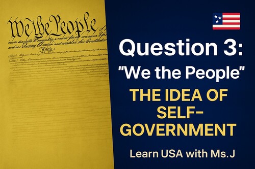 US Citizenship Test Question 3 – “We the People” | The Idea of Self ...