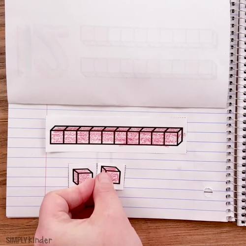 Counting Teens Interactive Notebook by Simply Kinder | TPT