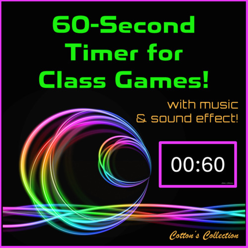 60-Second Countdown Timer for Class Games ~ with Music & Sound Effect!