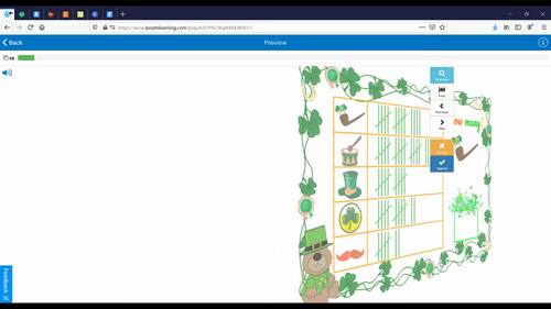 St. Patricks Day Math Tally Charts Boom Card 1st Grade Math Digital ...