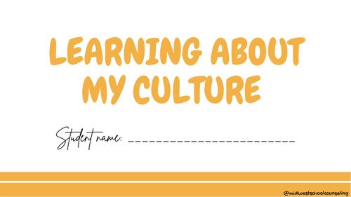 Diversity Learning Packet - Learn About My Culture by Midwest School ...