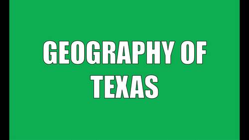 Geography of Texas Timeline Anchor Charts with Flashcards - Texas History