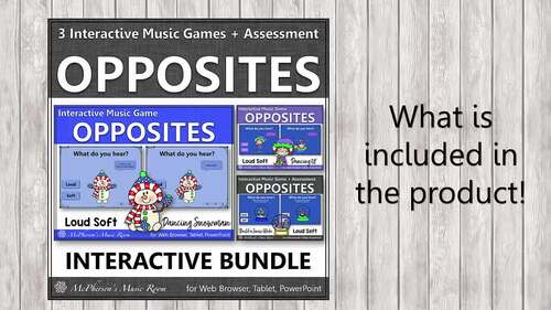 Winter Music Dynamics Activities Loud Soft Interactive Music Games {Bundle}