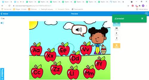 BOOM CARDS: ALPHABET GAME | Apples Back to school Digital Resources