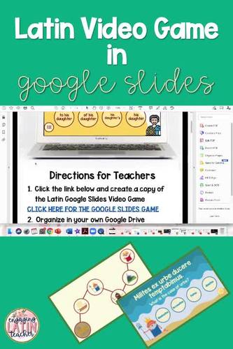 Latin Video Game via Google Slides by Amy Skillicorn | TpT