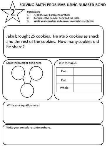 Math Workbook using Number Bonds by StartupMommy | TPT