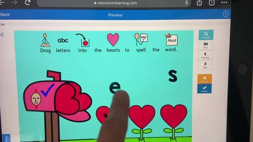 CVC Spelling BUNDLE!!! VALENTINE'S DAY THEME - Interactive PPT + BOOM CARDS
