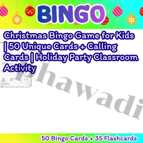Christmas Bingo & Vocabulary Cards Bundle |Winter Holiday Activities|