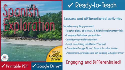 Spanish Exploration United States History Unit by The Teaching Bank