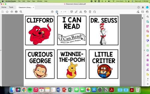 Classroom Library Labels + Stickers (Editable) by A Pineapple for the ...