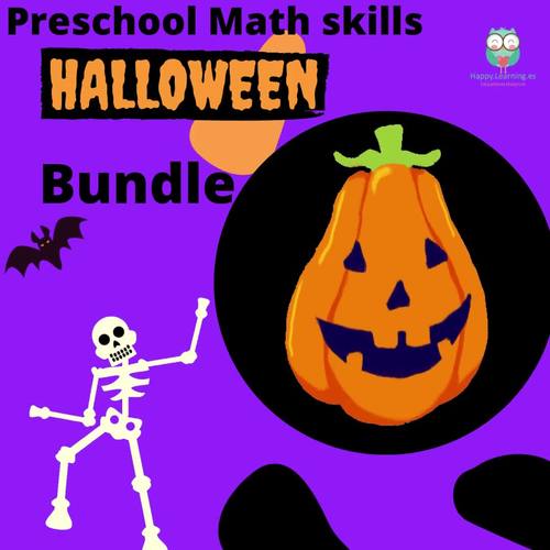Halloween Preschool Math Skills by Happy Learning by teacher Jenyffer