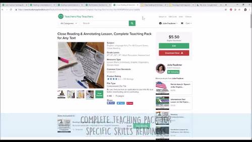 Close Reading & Annotating Lesson, Complete Teaching Pack, Traditional ...