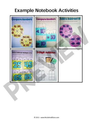 Number Sense Math Interactive Notebook Activities by Nicole and Eliceo