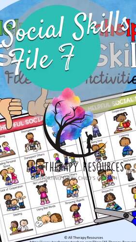 SOCIAL SKILLS FILE FOLDER - Helpful & Unhelpful Skills | Counseling ...