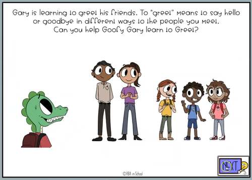 Social Skills Story and Activity GREETING Preschool Social Emotional ...