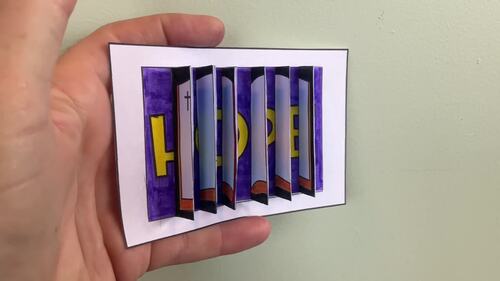 Advent 3 Way Image Agamograph Art Activity by Pooley Productions