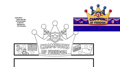 Veterans Day Crown Craft Activity | Headband Hat | 5 Designs Color ...