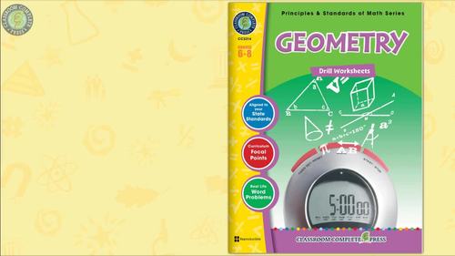 Geometry - Drill Sheets Gr. 6-8 by Classroom Complete Press | TPT