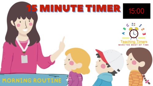 15 Minute Classroom Morning Routine Timer with Relaxing Music | TPT