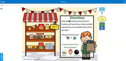 All Ears Market: Auditory Memory Activity (3 Elements) by The Virtual ...
