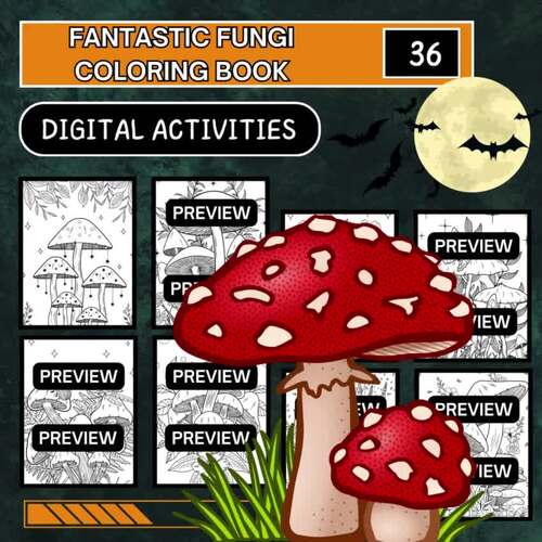 Fantastic Fungi Coloring Book – Explore the World of Mushrooms Through Art