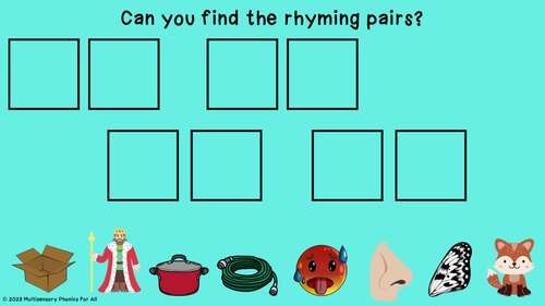 Interactive Phonological Awareness Activities PPT- rhyme, syllables