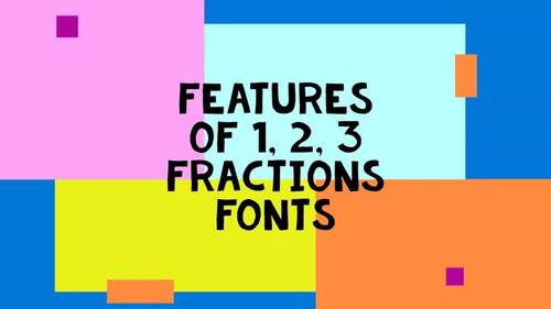 Fraction Fonts - Filled Fractions and Overlapping Models by JustUsTeachers