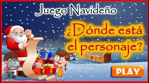 Juego: ¿Donde está el personaje? (Navidad) by Miviq | TPT