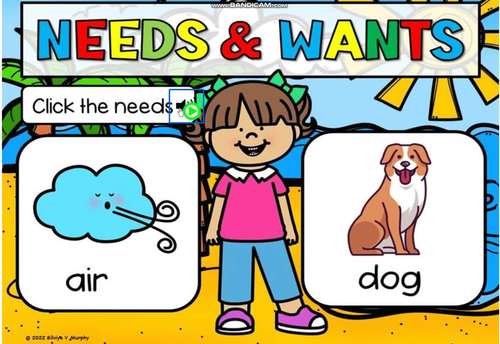 needs and wants bundle by Murphys lesson design studio | TPT