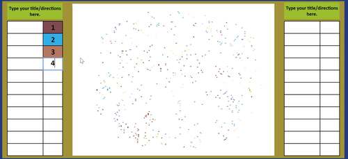 Mystery Digital EDITABLE LOW PREP - Mandala Lion PIXEL ART Reveal Template